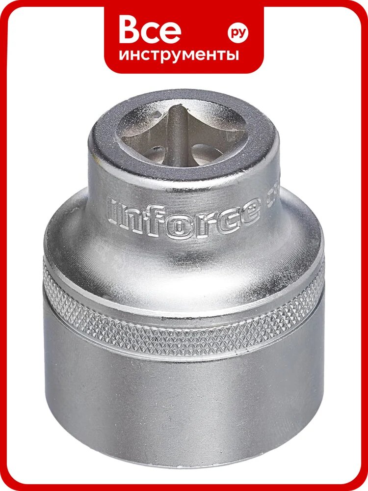 Головка торцевая шестигранная (32 мм; 1/2DR) Inforce 11-01-488, Оснастка изготовлена из хром-ванадиевой стали