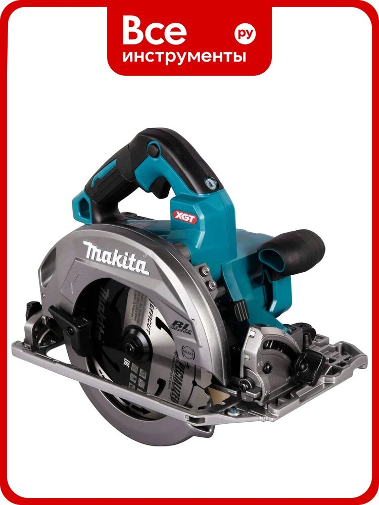 Аккумуляторная дисковая пила Makita XGT BL 40В без аккумулятора и ЗУ HS004GZ01, резки материалов