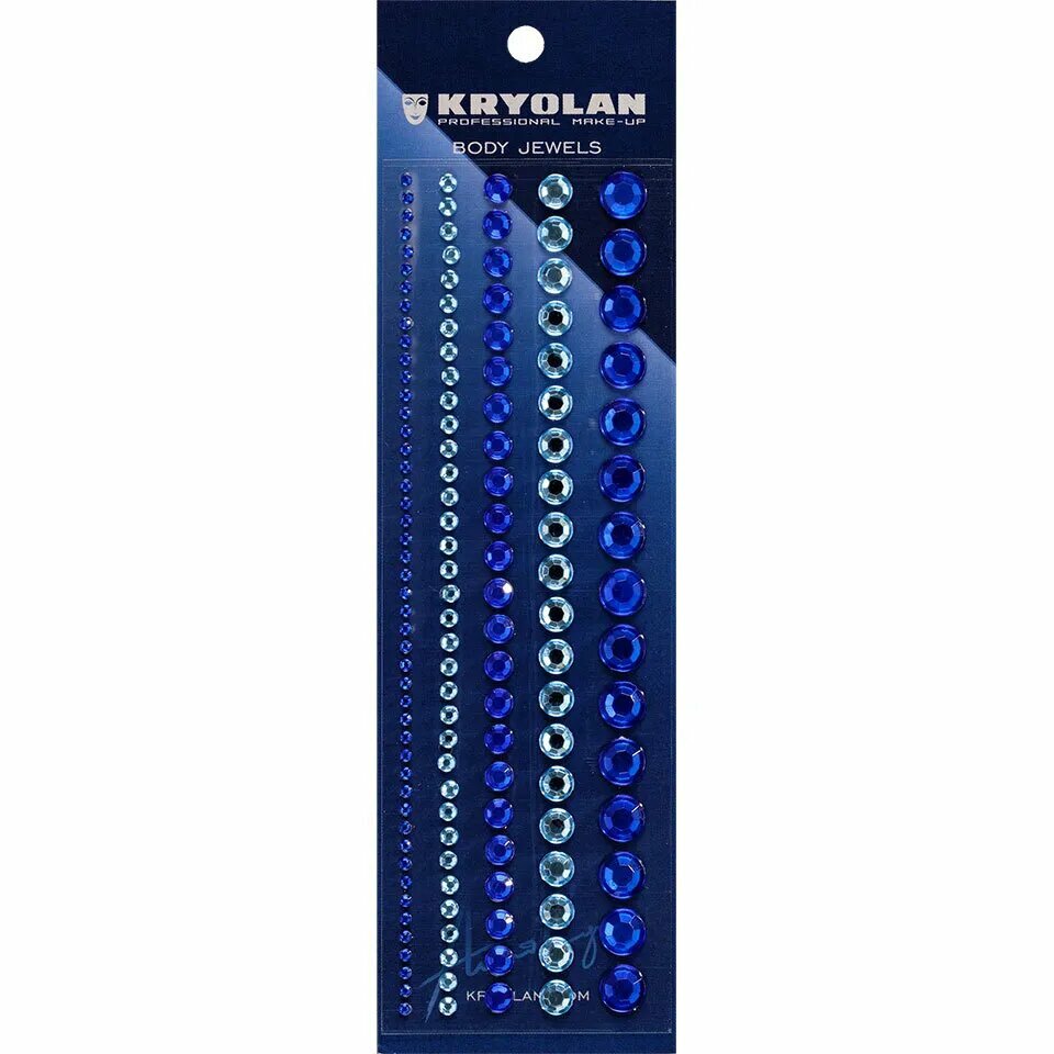 KRYOLAN Набор из самоклеящихся страз/Body Jewels Цв: Blue