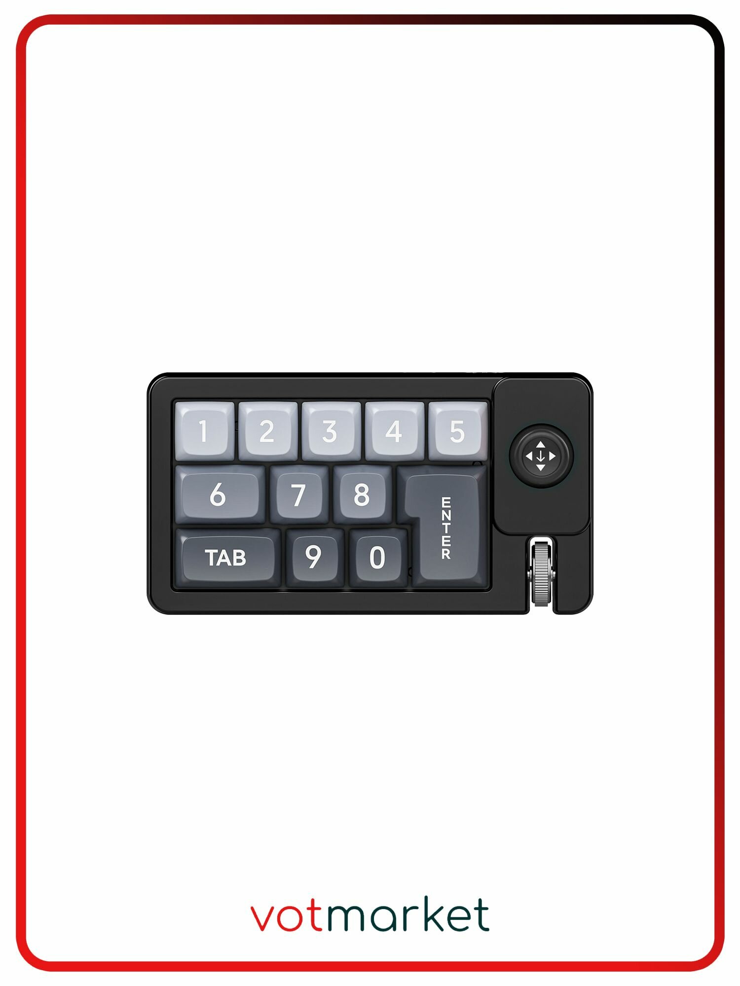 Игровая механическая программируемая клавиатура VOROTEX K13 Kailh Purple Switch, серый градиент