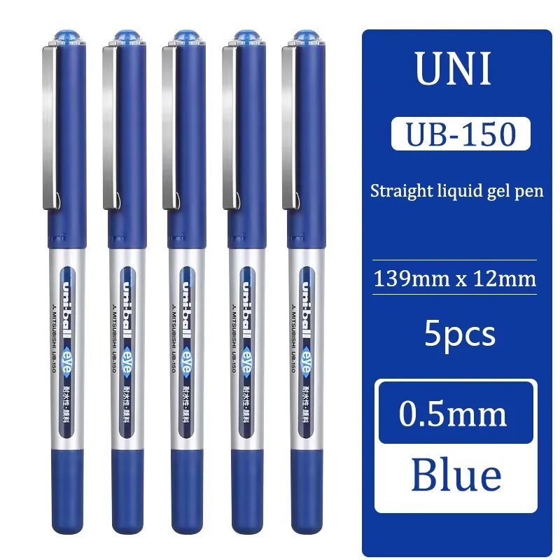 Гелевые ручки Mitsubishi Uni-ball UB-150 5 шт. Синий, 0.5mm 5pcs Blue