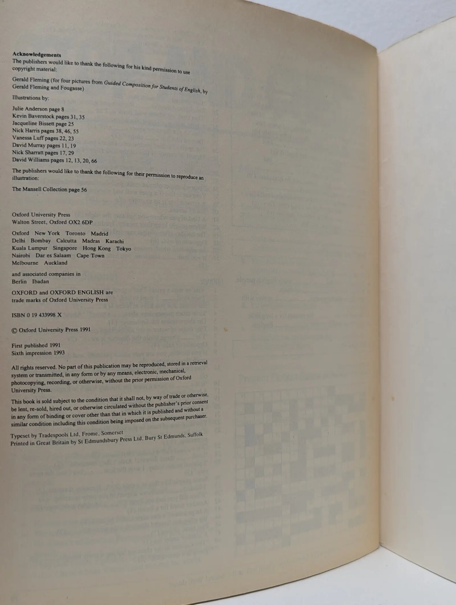 Headway Workbook Pre-Intermediate Without Key Сборник 1991 — фото 1