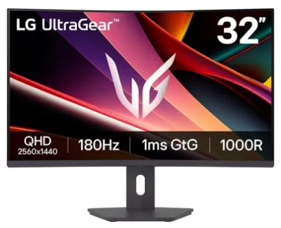 Монитор LG 31,5" 32G600A-B, 16:9, VA, QHD, 1ms, 300cd, 180Hz, HDMI, DP, HAS