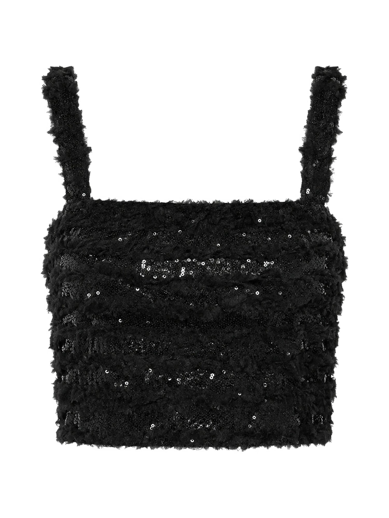 Топ Sequin-embellished cropped top