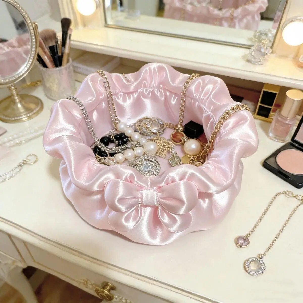 3D-печать органайзер для косметики и украшений Розовый, Pink