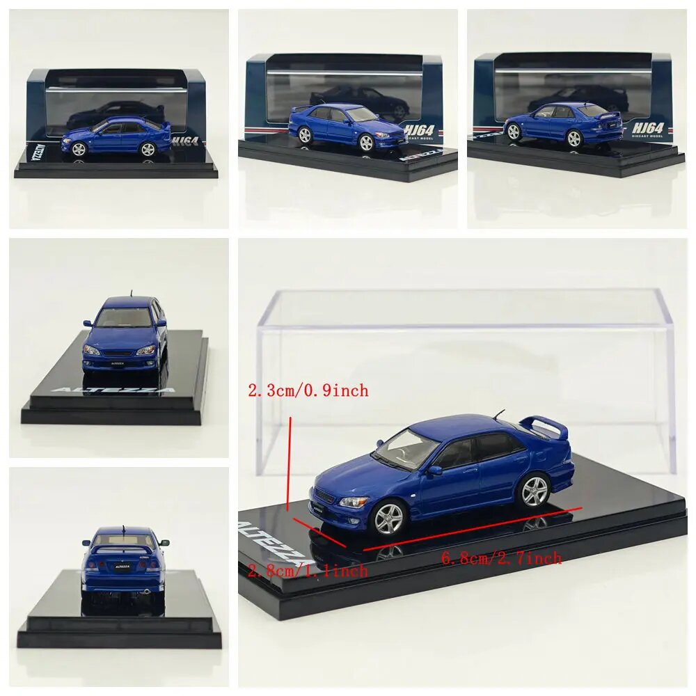 HobbyJapan 1:64 IS RS200 Altezza металлическая модель автомобиля Синий, Blue