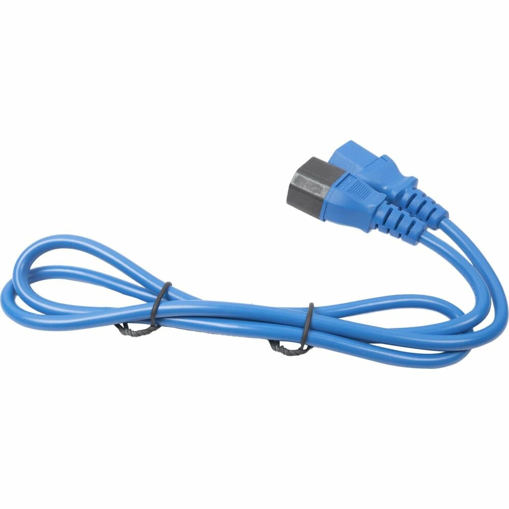 Кабель питания Filum ПВС-АП 3x1.0 С13 - C14, 220/250В, 10А, синий, 1м FL-PC-C13/C14-C1-1.0-BL — фото 1