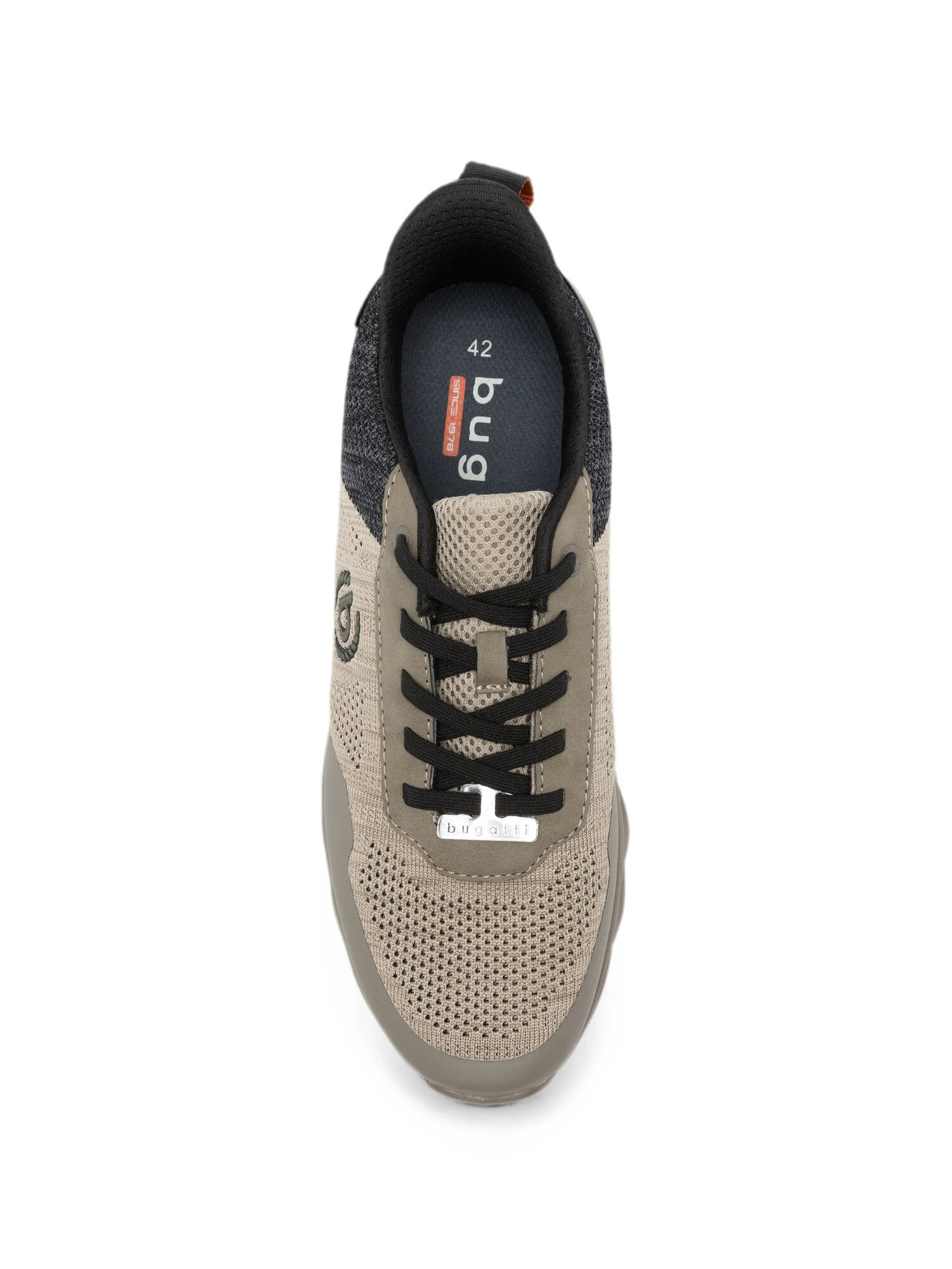 Кроссовки Bugatti Perforated panelled sneakers, размер 43, зеленый — фото 1