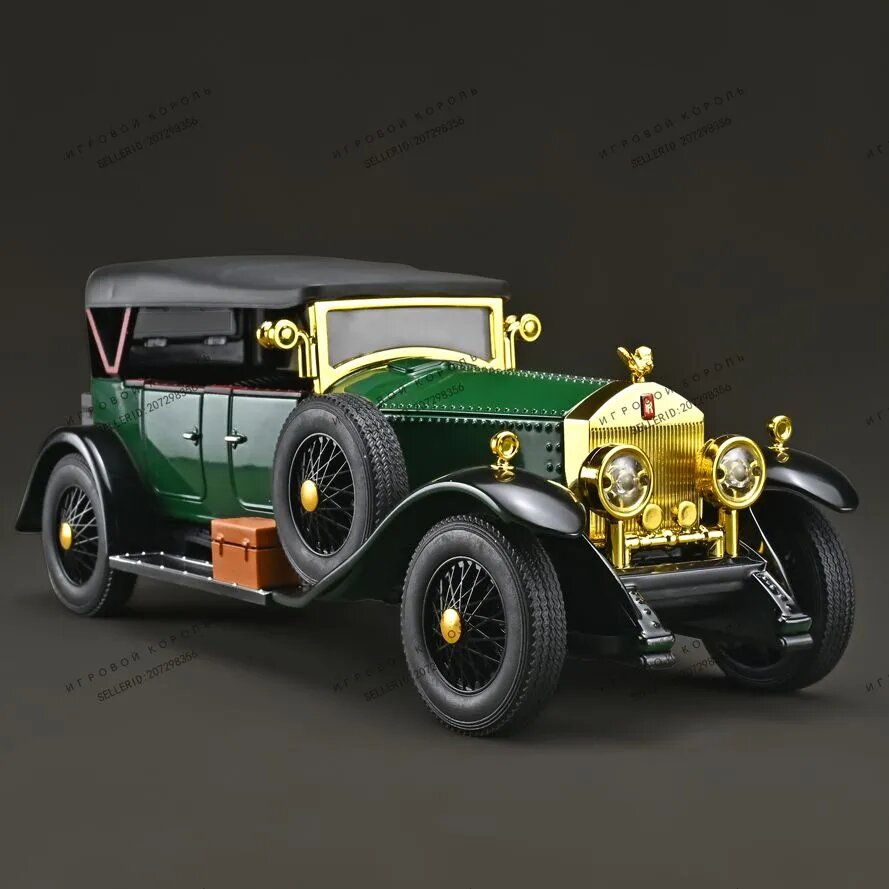 Коллекционирование автомобилей Роллс-Ройс Фантом I Кабриолет (1925-1931), Детские игрушечные модели автомобилей 1:24 Rolls Royce Phantom I 1925 Luxury classic retro, Модель сплава, Со звуком и светом
