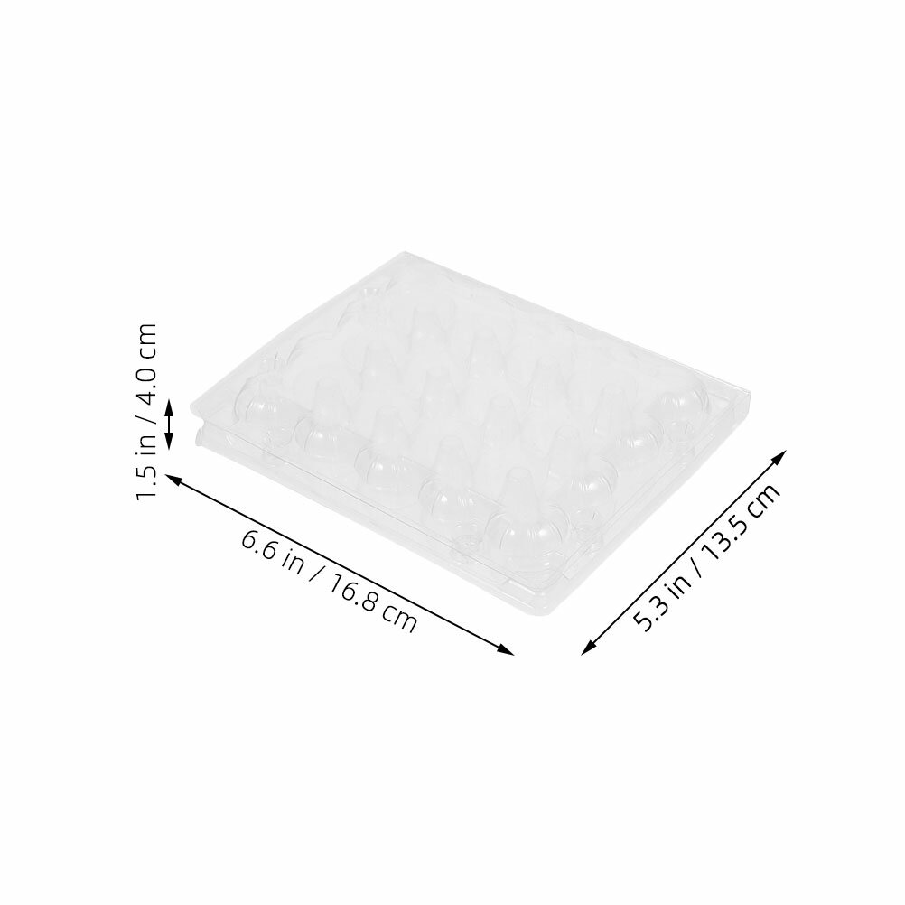 Коробка Для Яиц Перепелов На 20 Ячеек Прозрачная И Practical 16.80X13.50X4.00Cm