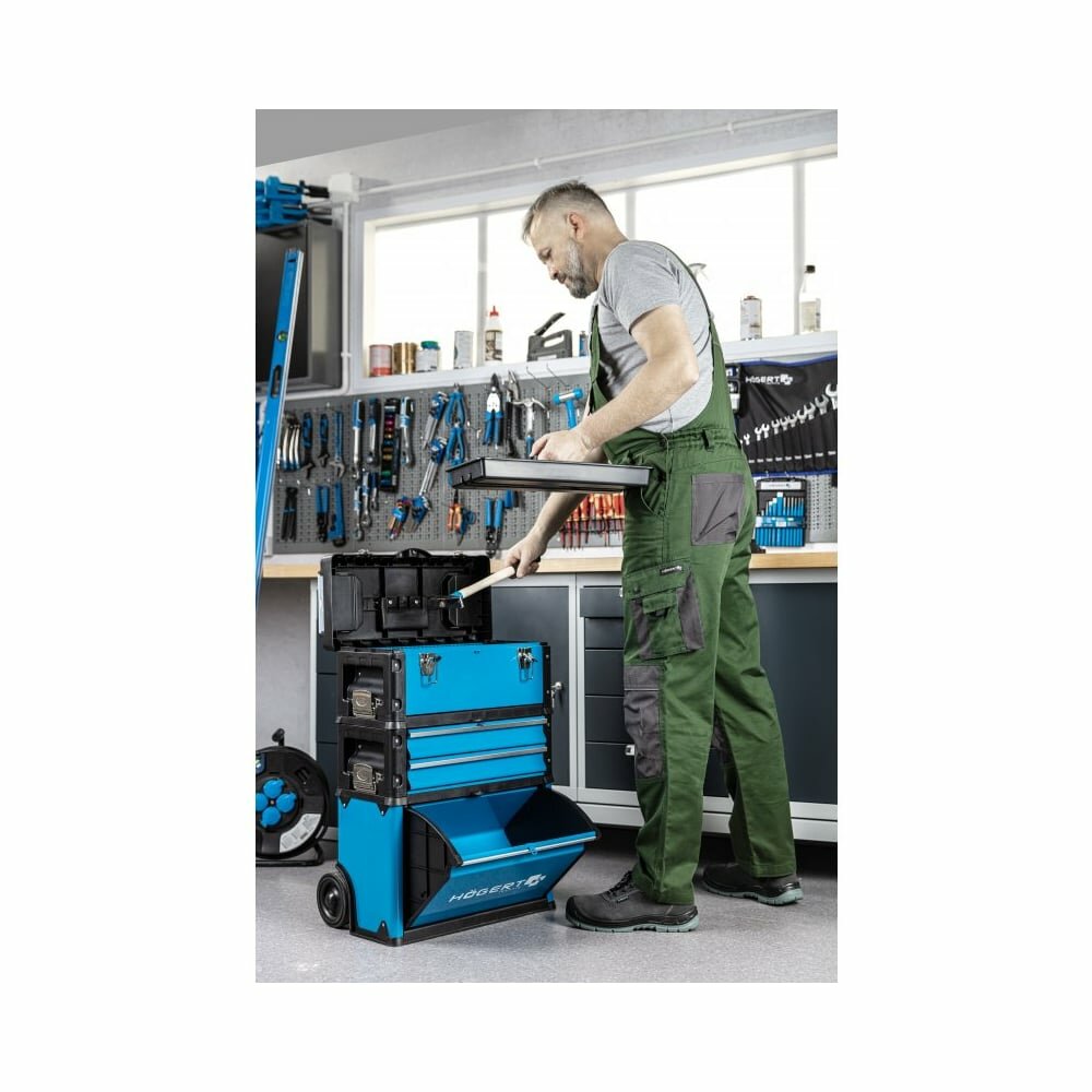 Футболка HOEGERT TECHNIK VILS хлопок, серая, меланж, р. 2XL HT5K425-2XL — фото 1