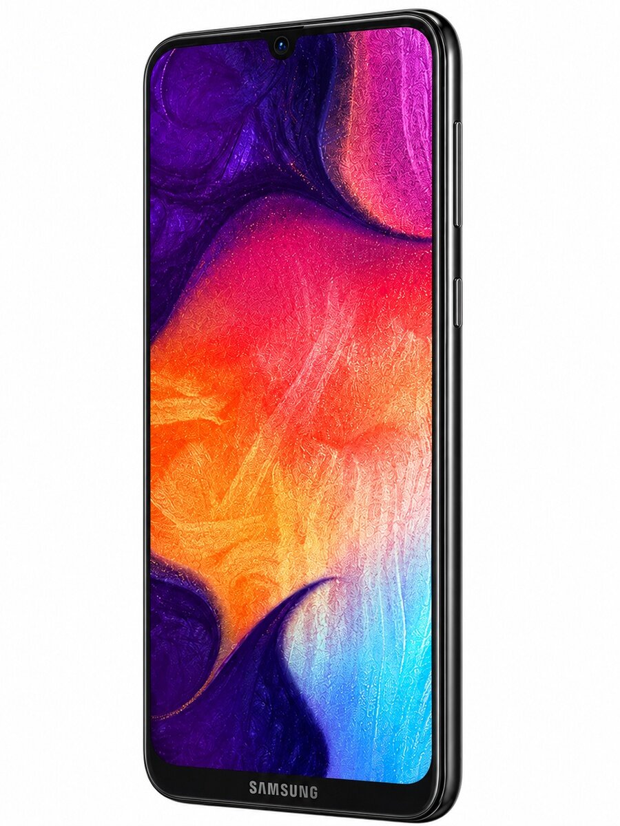 Смартфон Samsung Galaxy A50 SM-A505F 4G 6/128 ГБ, Dual SIM, черный, Super AMOLED