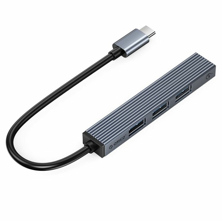 USB-хаб с 1xUSB-A 3.0, 3xUSB-A 2.0, подключение через USB-C, ORICO