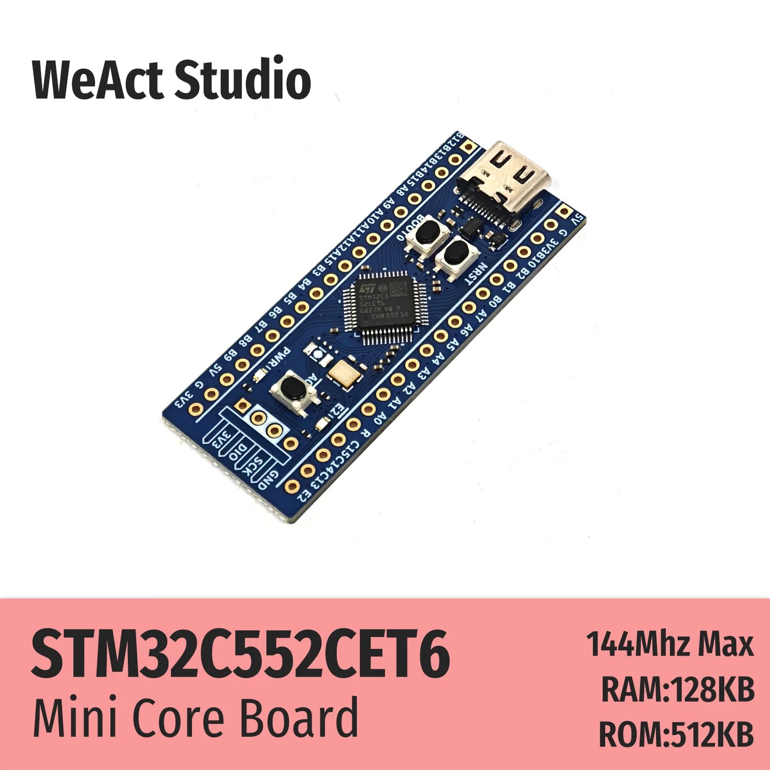 Мини-плата WeAct STM32C552CET6 STM32C5 — фото 1