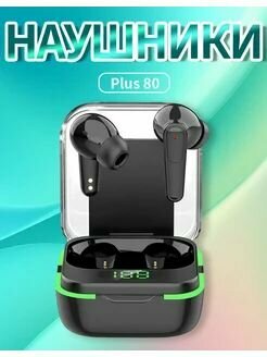 Новые беспроводные наушники PLUS 80 с цифровым дисплеем
