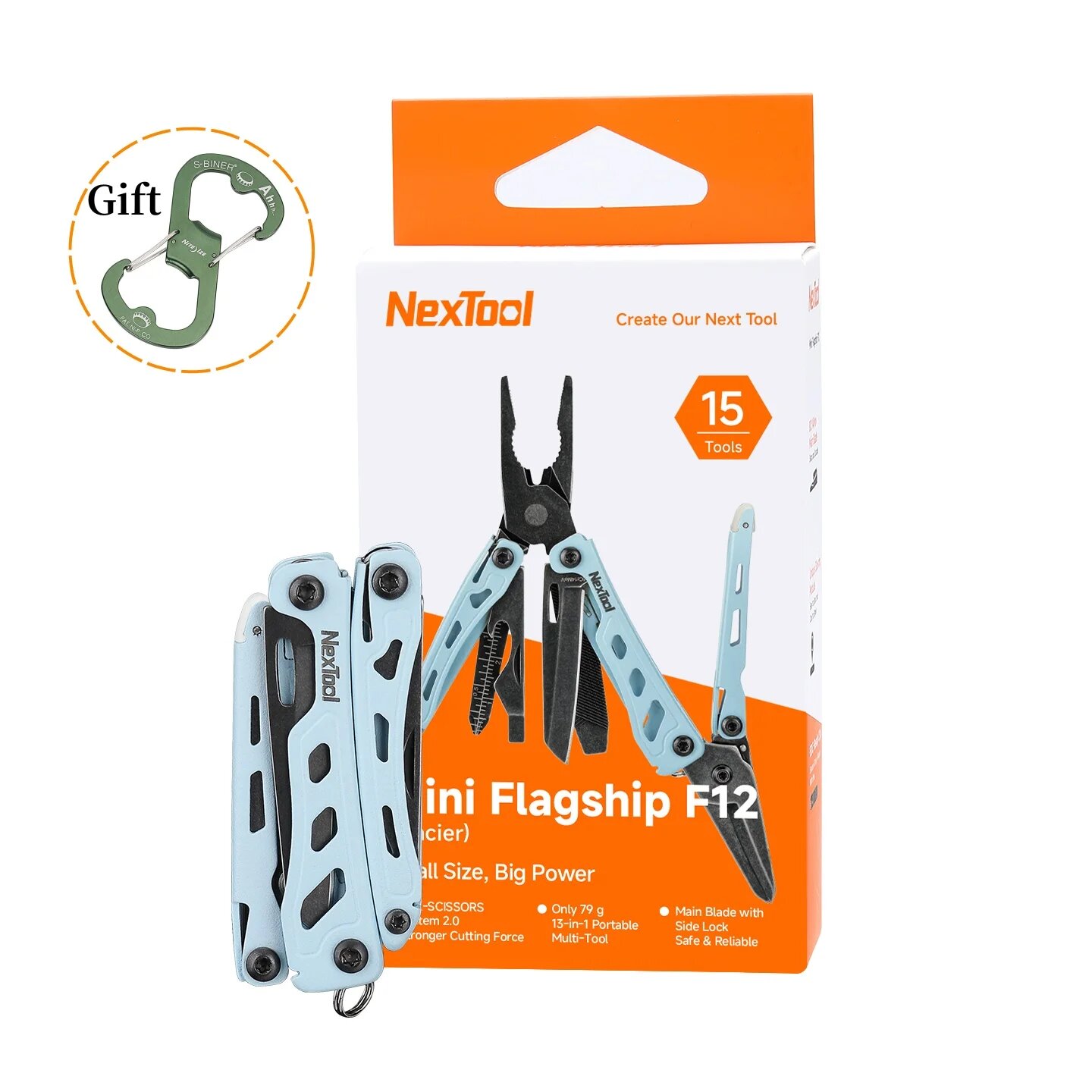 NexTool Мини-Флагманский F12 15 в 1 многофункциональный инструмент Blue