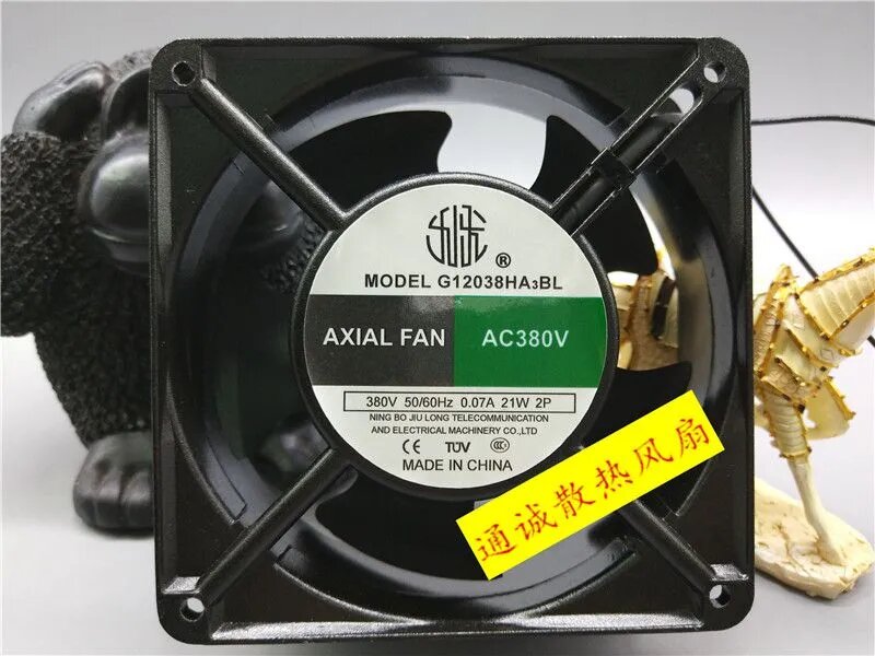 AXIAL вентилятор G12038HA3BL AC380V 380V 0.07A 21W вентиляторы охлаждения
