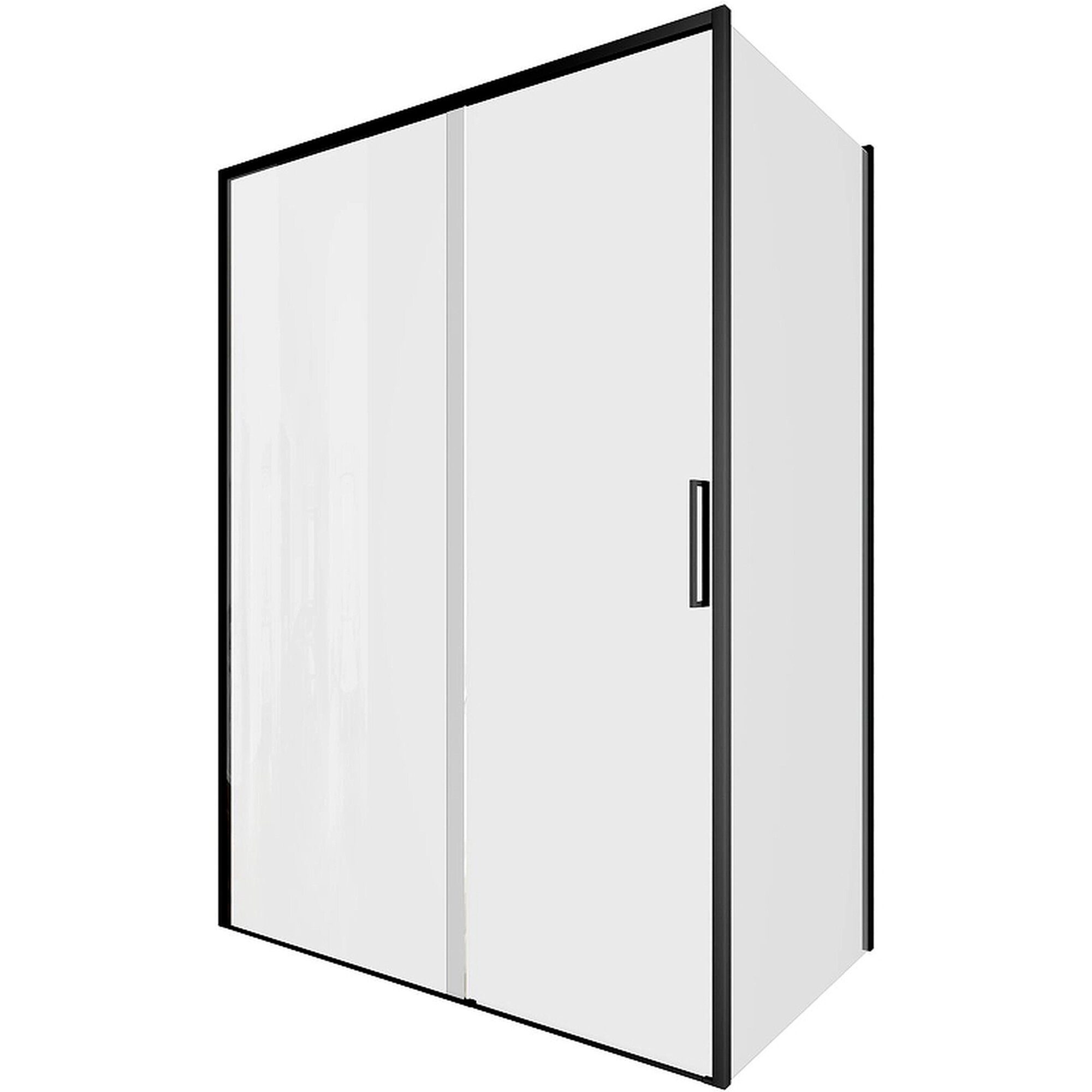Душевой уголок Aquanet Pleasure Evo AE65-140×90-BT 140×90 324140 профиль черный, стекло прозрачное