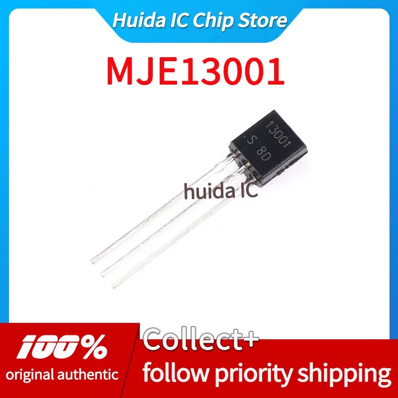 MJE13001 TO-92 Оценочная плата NPN 400 В/0,2 А
