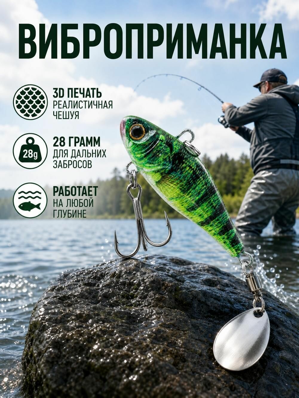 Блесна на щуку. Блесна для рыбалки. Цикада для рыбалки.