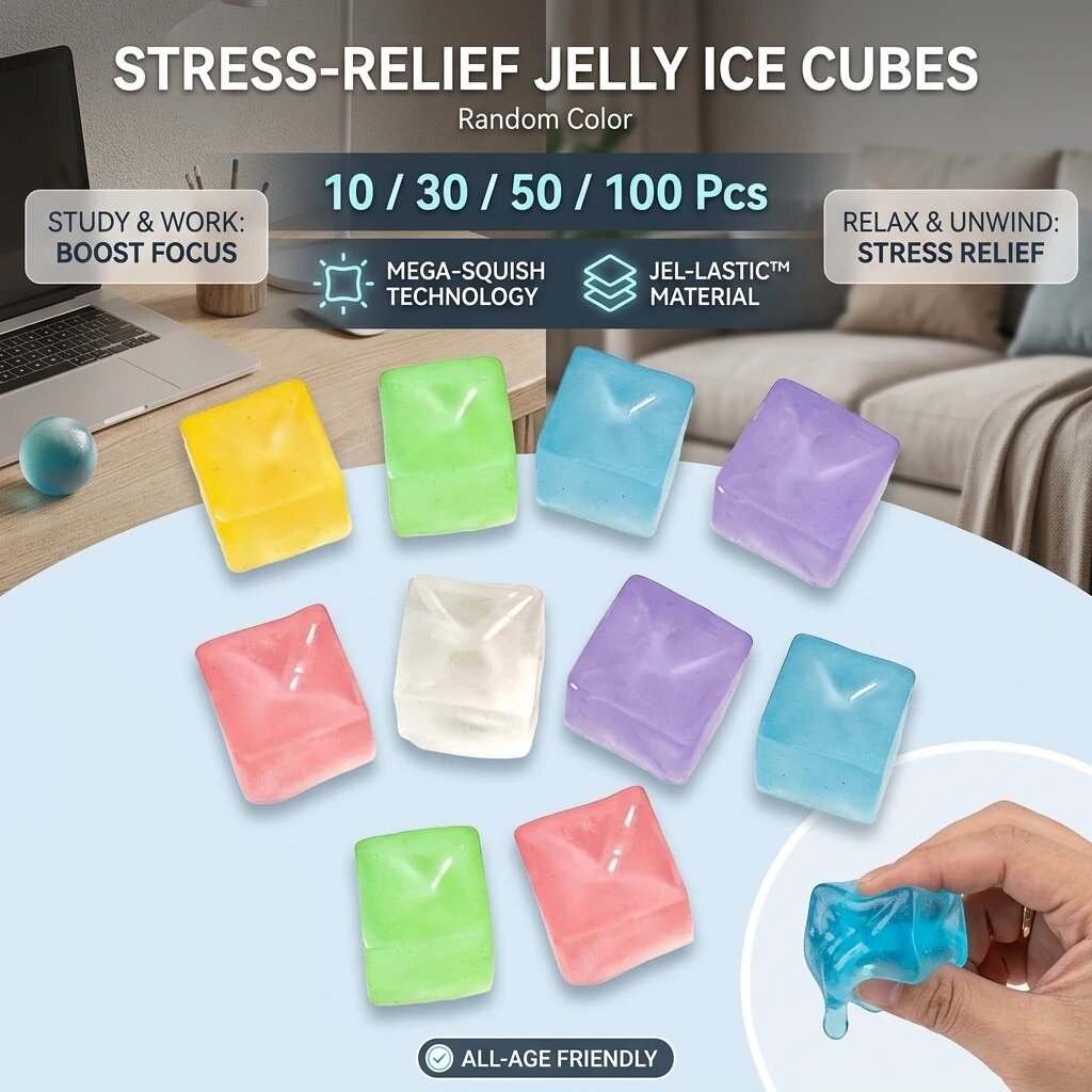 Мини-кубики-сквиши для снятия стресса 10-100 шт. 10Pcs random