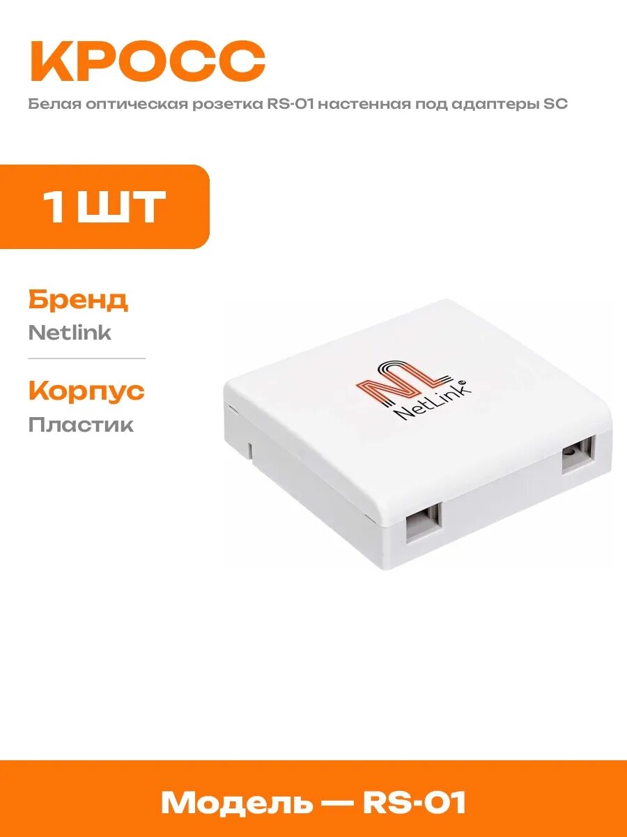 Мини кросс оптический настенный 2 порта под адаптеры SC