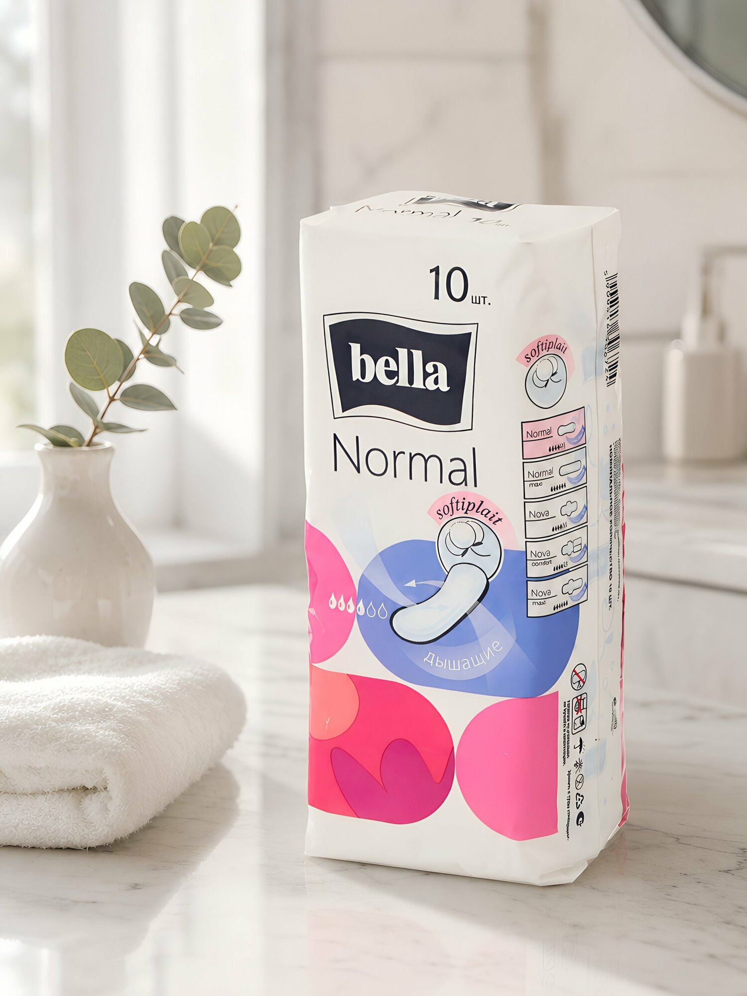 Прокладки женские Bella Normal 10 шт, Россия, BE-012-RN10-E03