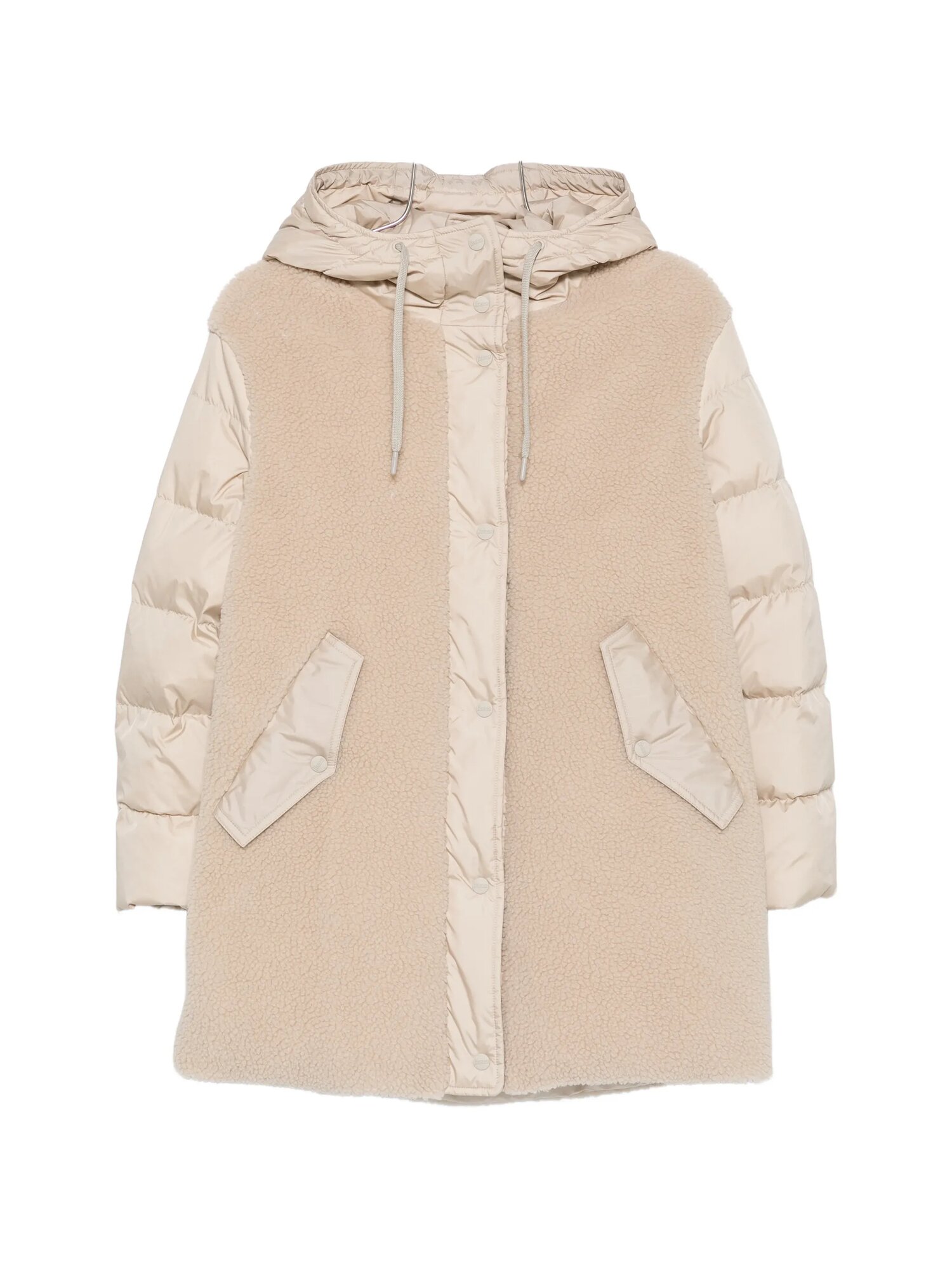 Пальто Hooded panelled coat