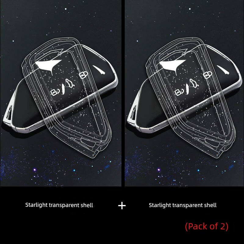 Набор из 2 чехлов для ключей Volkswagen C Series Starlight прозрачный и прозрачный