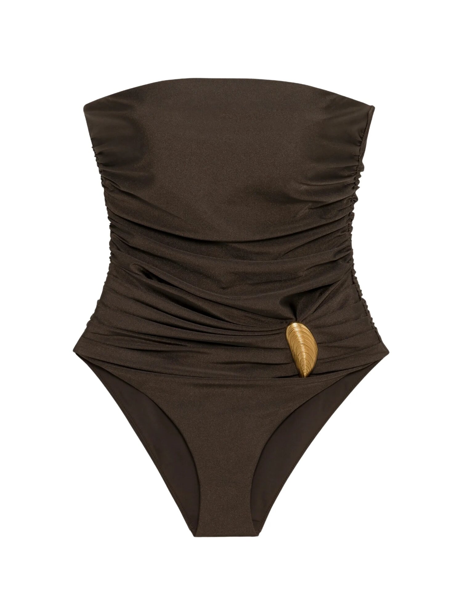 Купальник Lorena shell-embellished strapless swimsuit