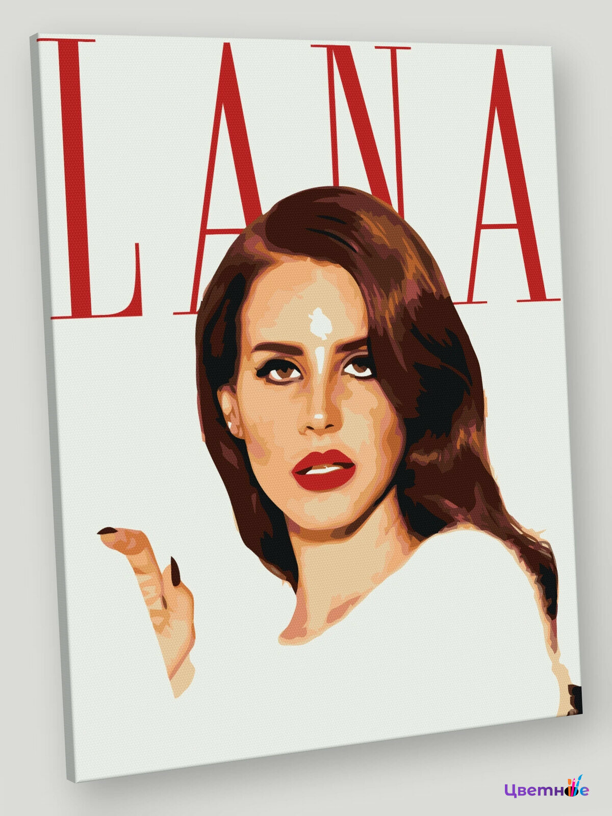Картина по номерам на холсте с подрамником "Lana Del Rey Лана Дель Рей 11", Раскраска 40х50 см, Девушки Музыканты