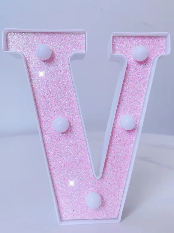 Розовый светодиодный декоративный светильник Pink-V