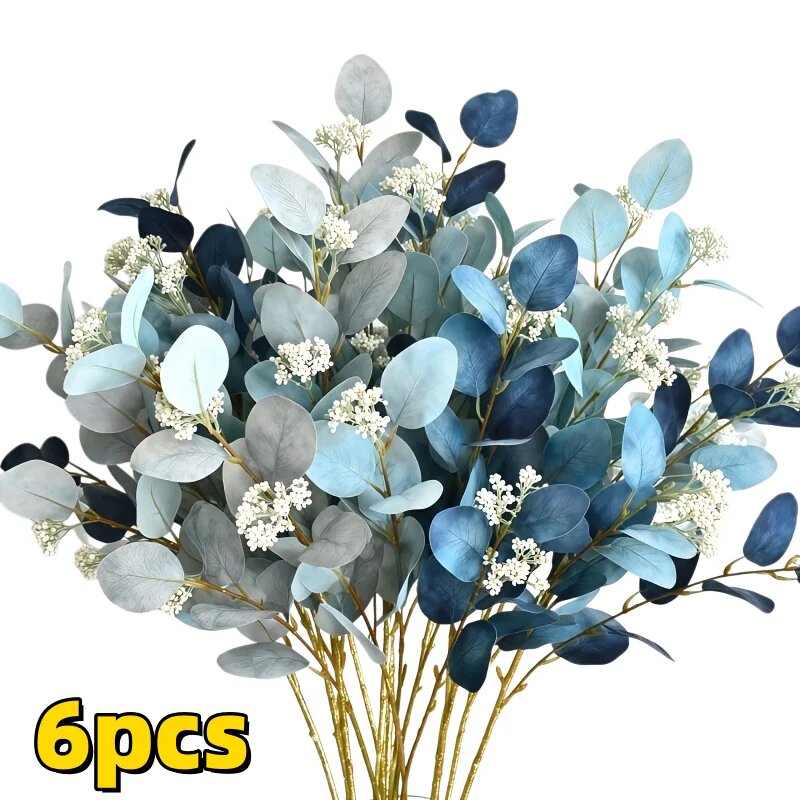 Искусственные ветки эвкалипта (6/18 шт.) 6Pcs