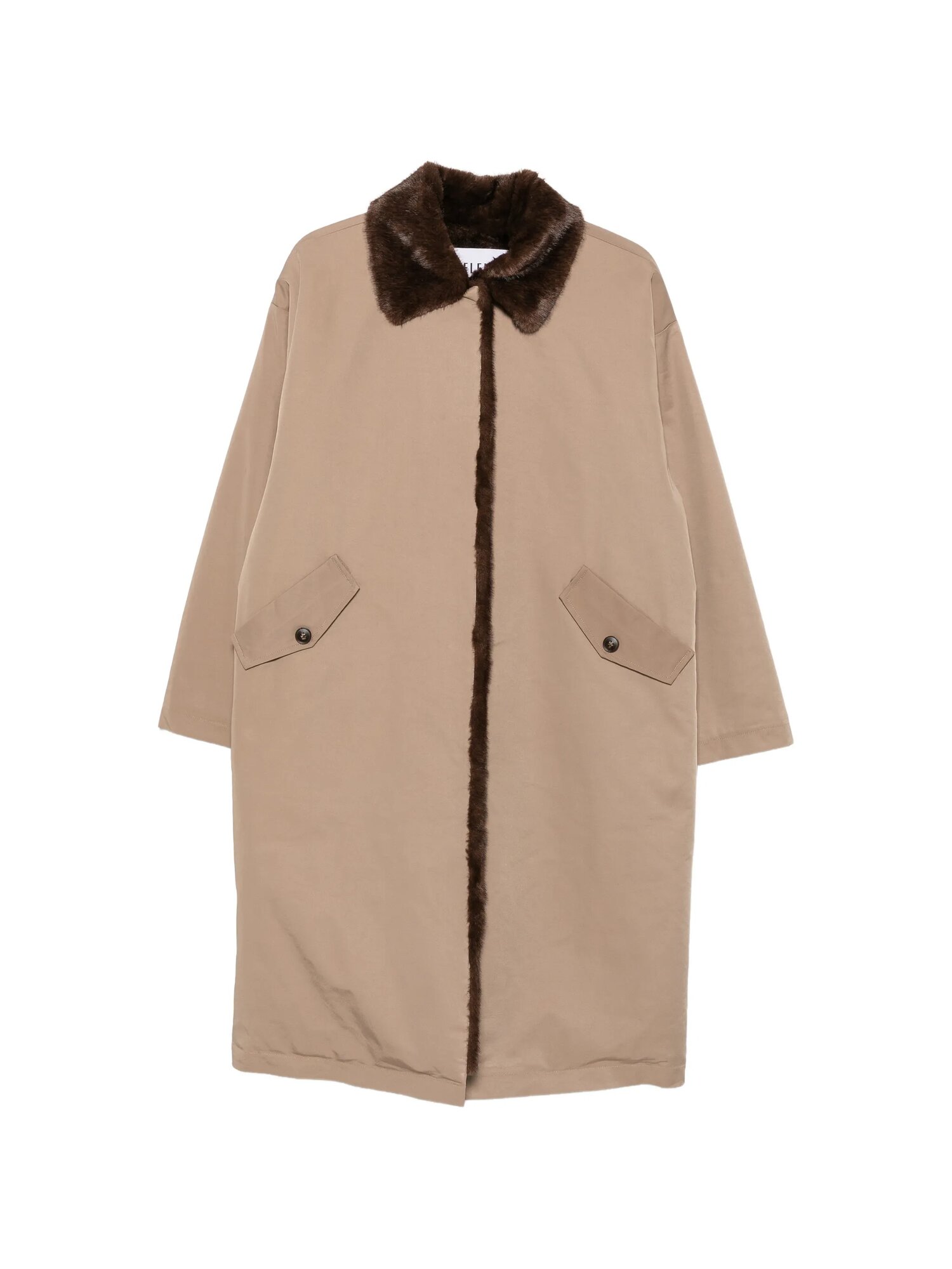 Пальто Flap-pocket oversized coat