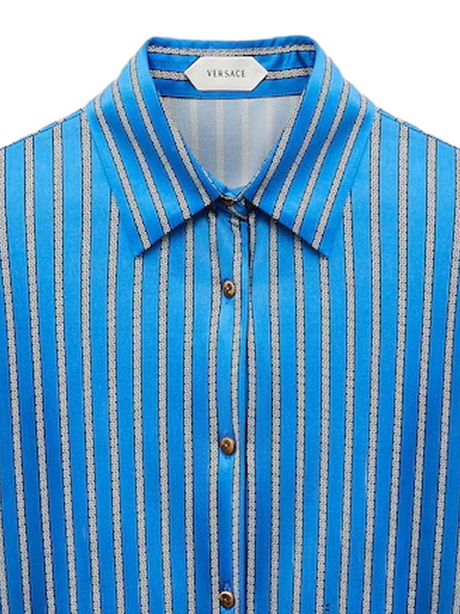 Рубашка Versace Viscose-jersey shirt, размер 50, Синий принт — фото 1