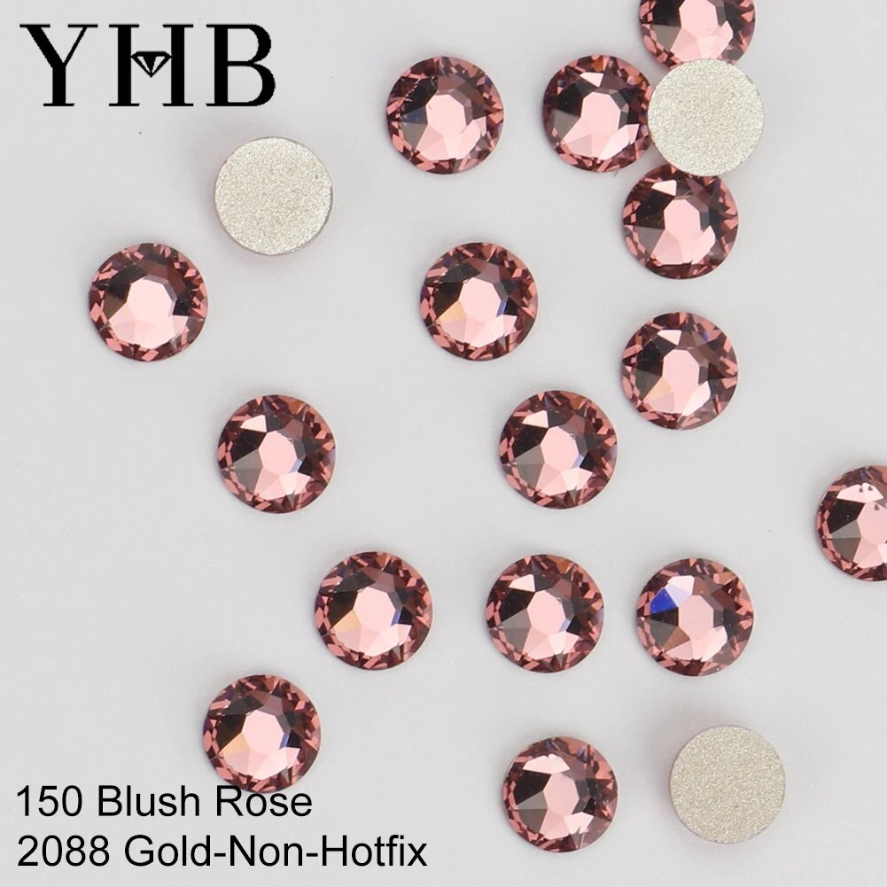 Стразы YHB Blush Rose, SS20, 1440шт
