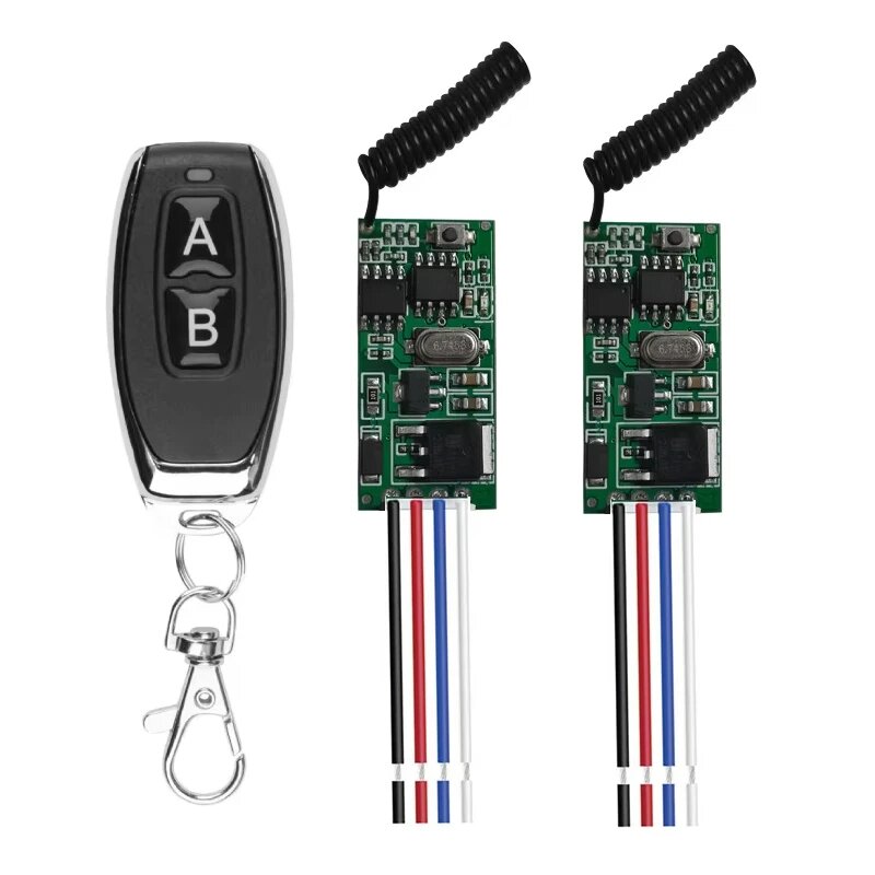 Беспроводной радиочастотный пульт дистанционного управления kebidumei 2 receiver 1 remote