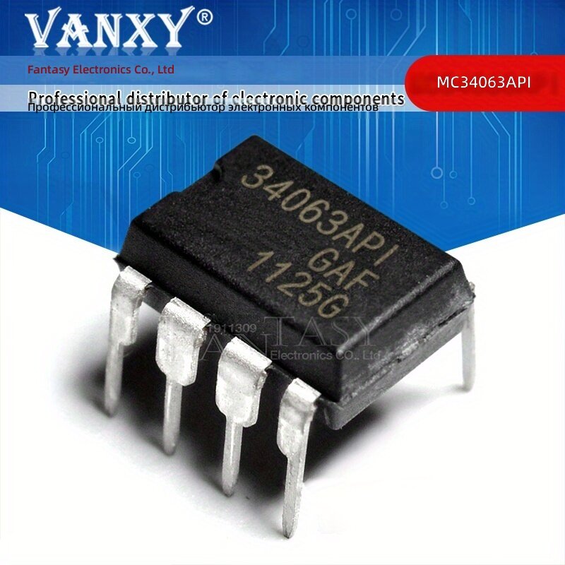 Микросхема MC34063API DIP-8, 10 шт.