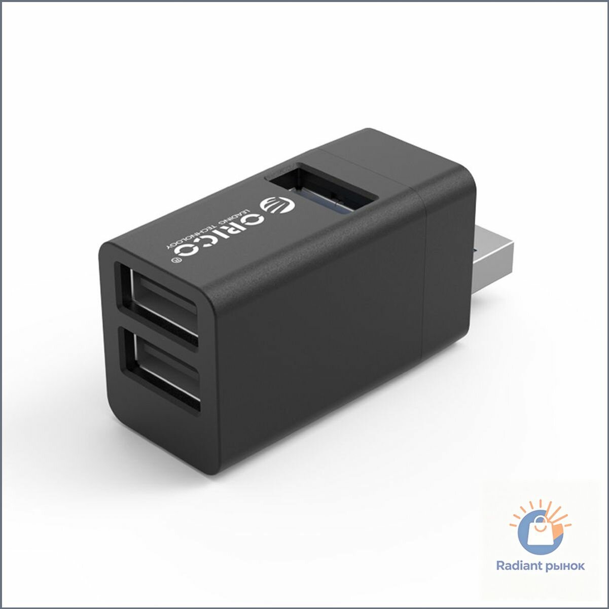 USB 3.0 хаб мини-разветвитель с одним портом USB 3.0 и двумя портами USB 2.0