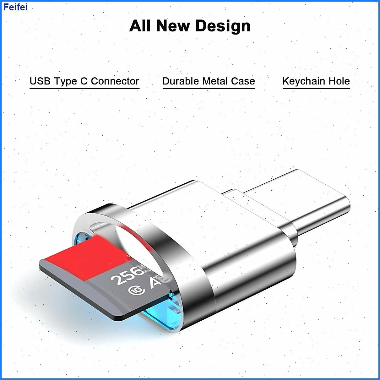 Адаптер для чтения карт Micro-SD, USB Type C - Micro-SD/TF адаптер для Type-C, B картридер переходник usb-c microsd