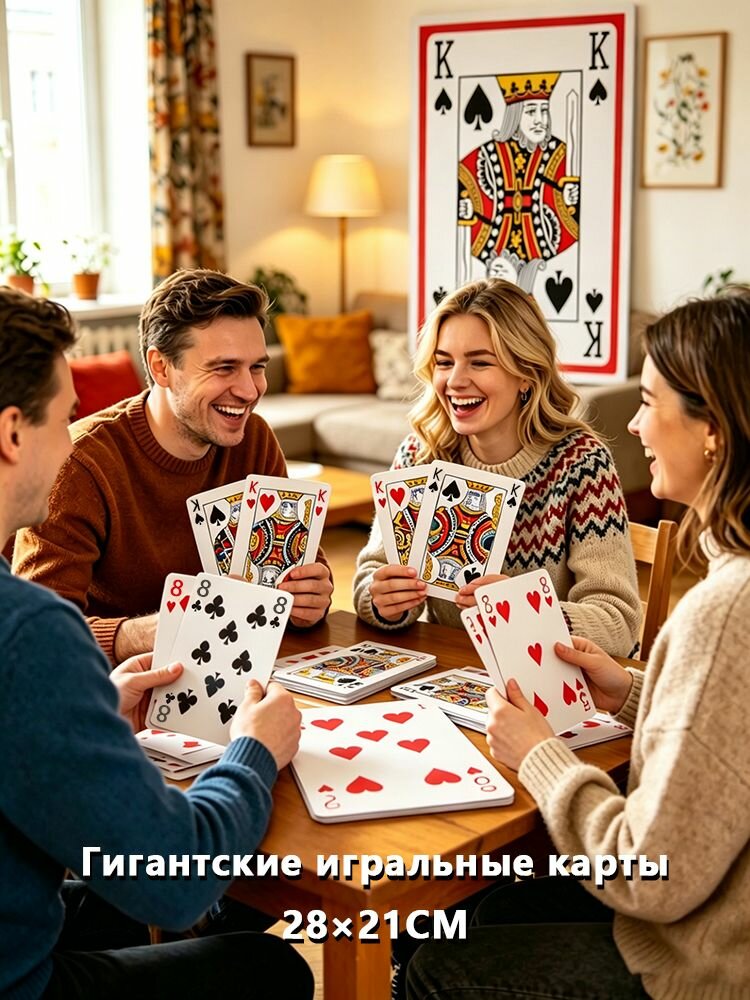 Гигантские игральные карты 28*21см 28 на 21 см размер 28х21