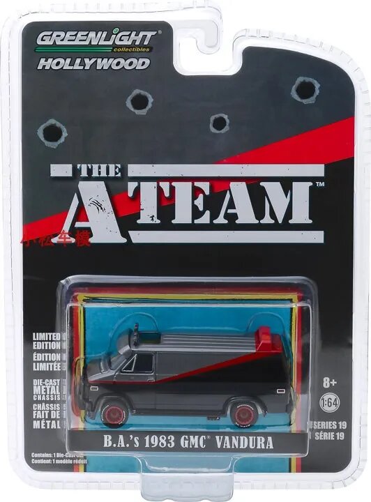 WELLY GreenLight 1:64 1983 GMC Vandura черный