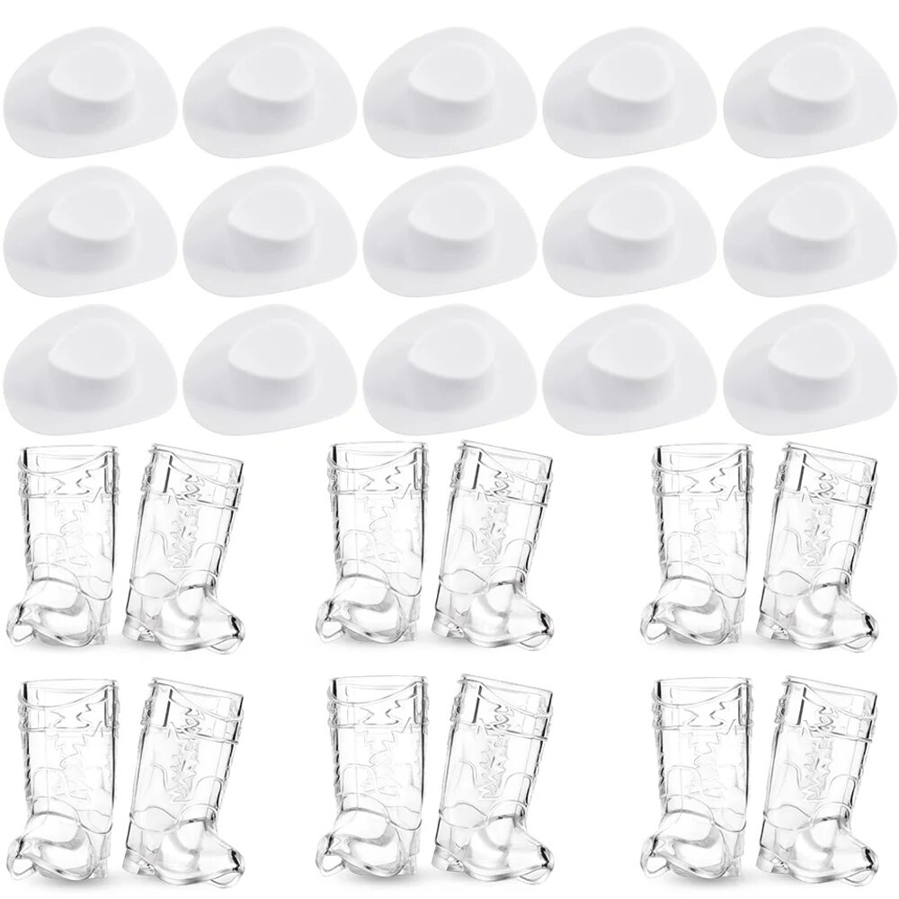 Набор мини-рюмок "Ковбойские сапоги и шляпки" EsenTroye 27pcs
