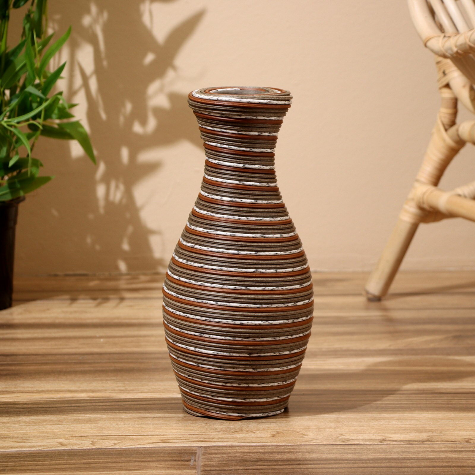 Ваза напольная, 17x17x35 см, цвет: разноцветный, вид вазы: напольная