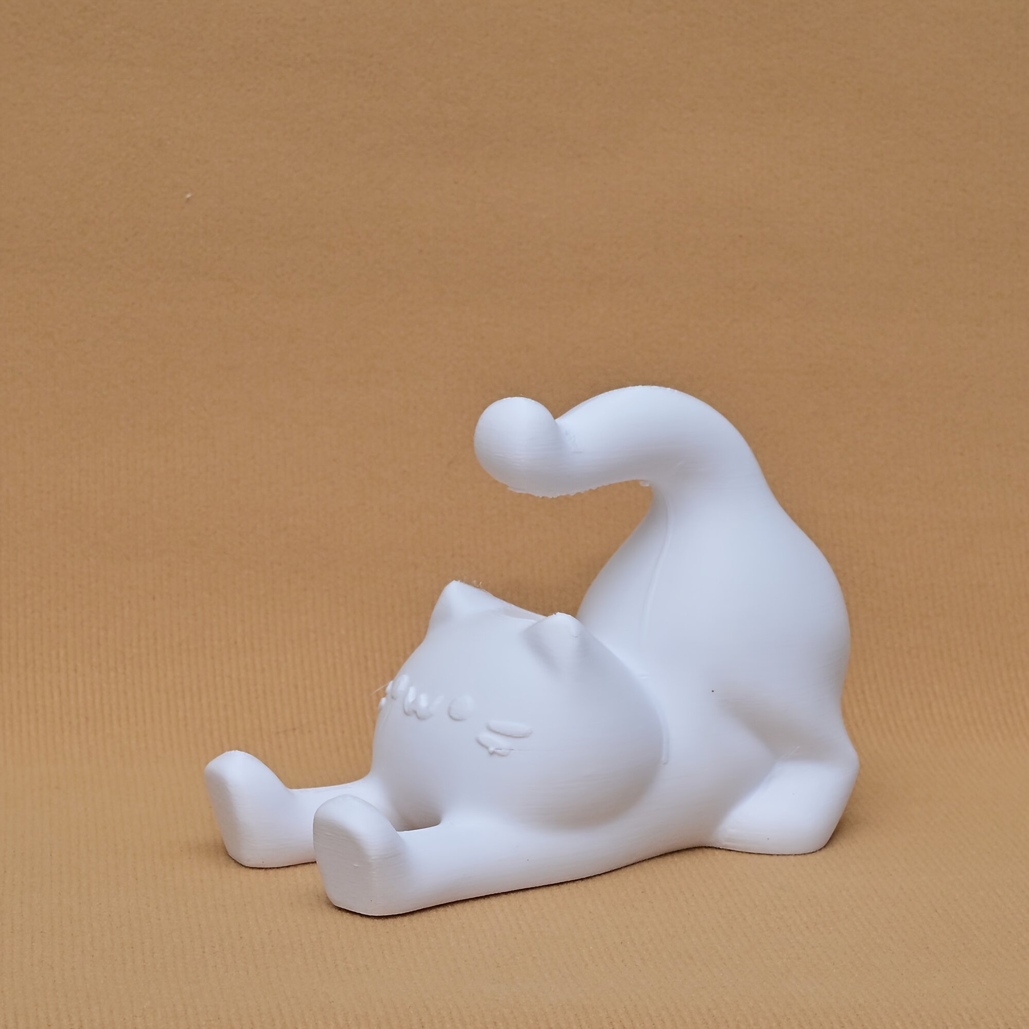 Милая настольная подставка для телефона в виде кота, 3D-печать, декоративное украшение