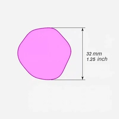 Резак для полимерной глины, пластиковый Розовый, 7-1-M