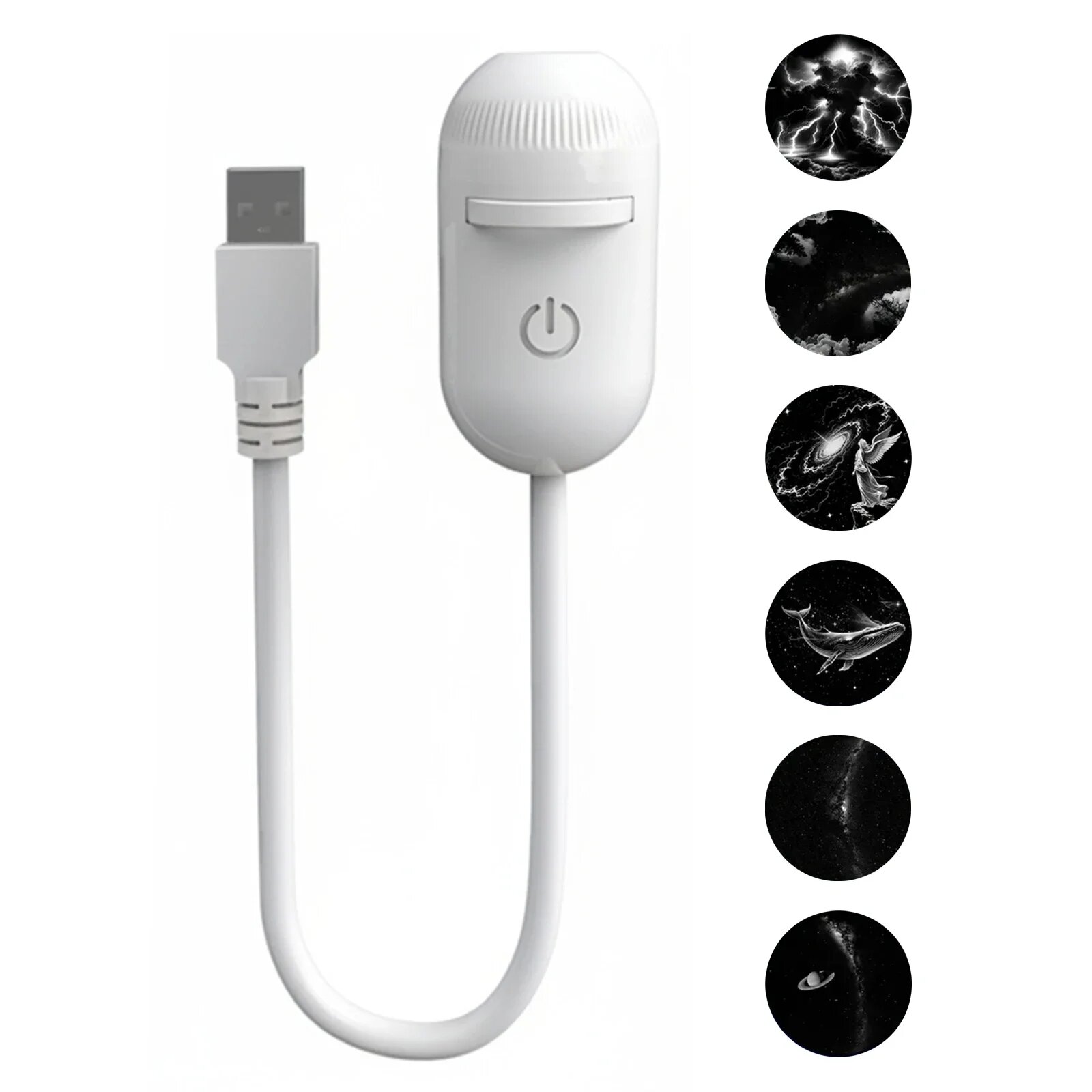 Мини-проектор звездного неба USB, 12 пленок, цвет: 6