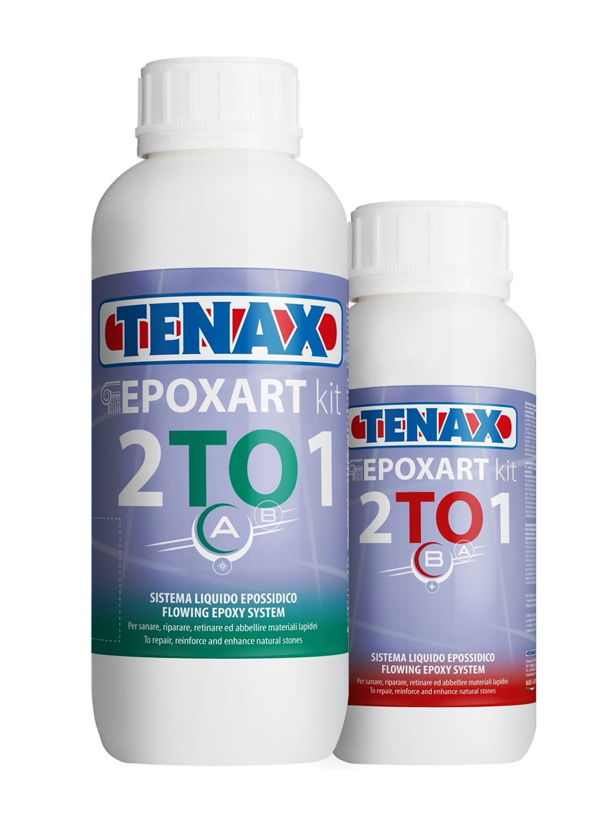 Клей эпоксидный Tenax Epoxart KIT 2:1 жидкий прозрачный 1+0,5л