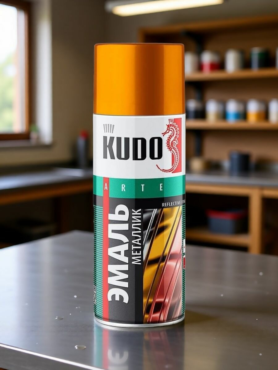 Эмаль универсальная KUDO хром 210 мл