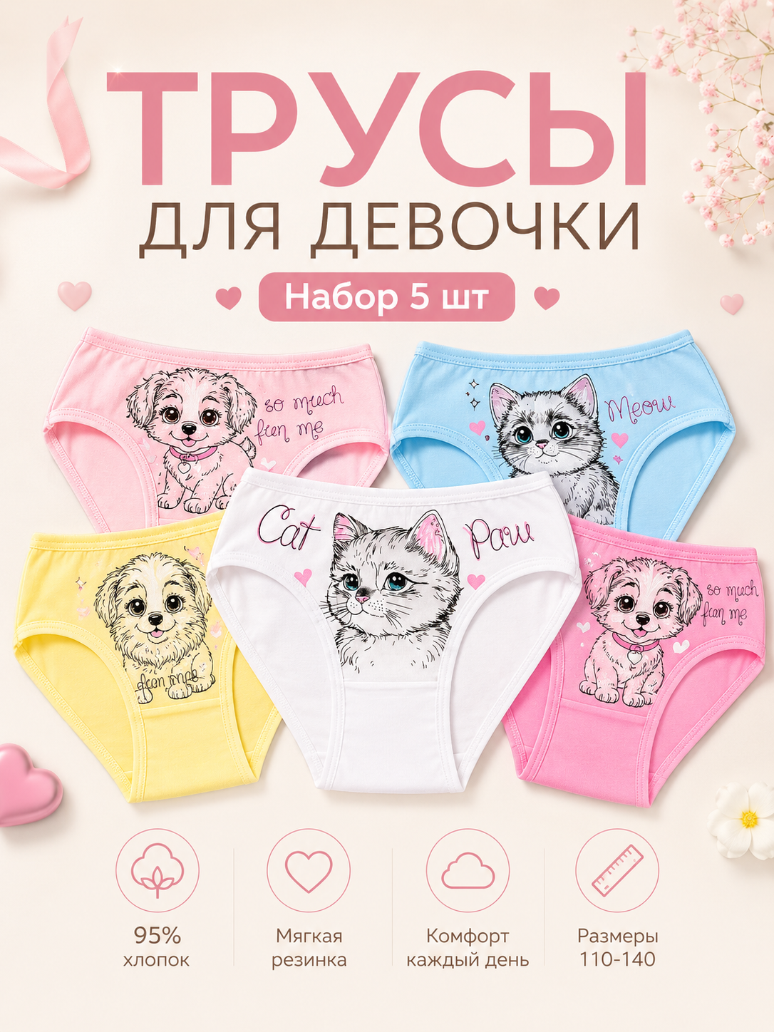 Трусы для девочек